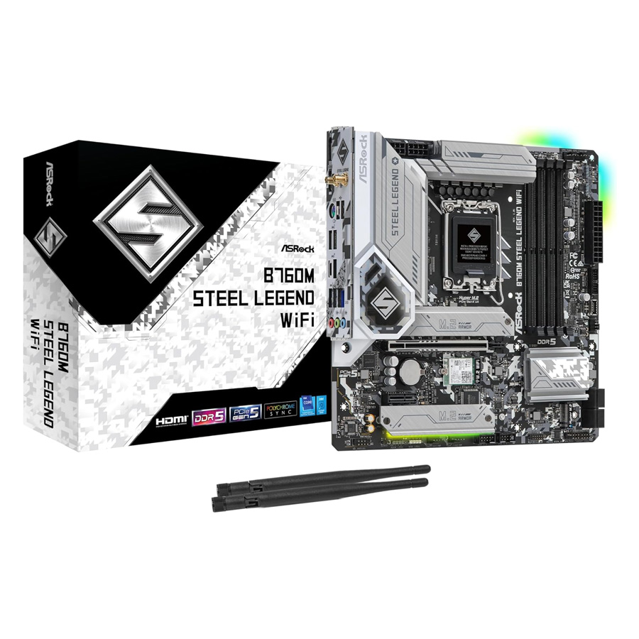 ASROCK B760M Steel Legend WiFi D5 mATX - Thaher.Tech